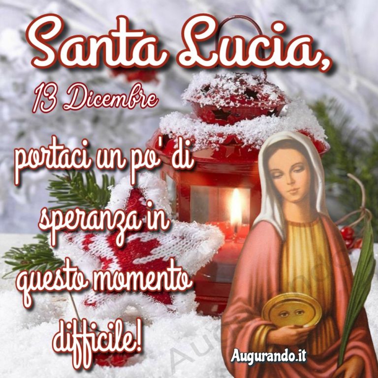 Immagini Santa Lucia: un augurio di luce e speranza.